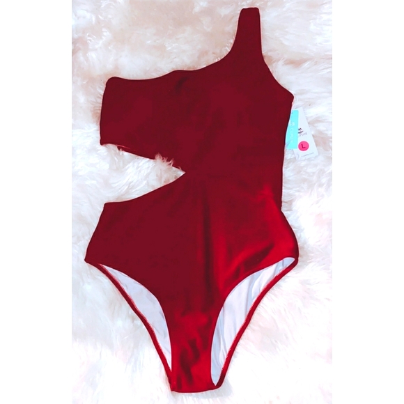 Cupshe | Swim | One Shoulder Cutout One Piece Swimsuit | Poshmark